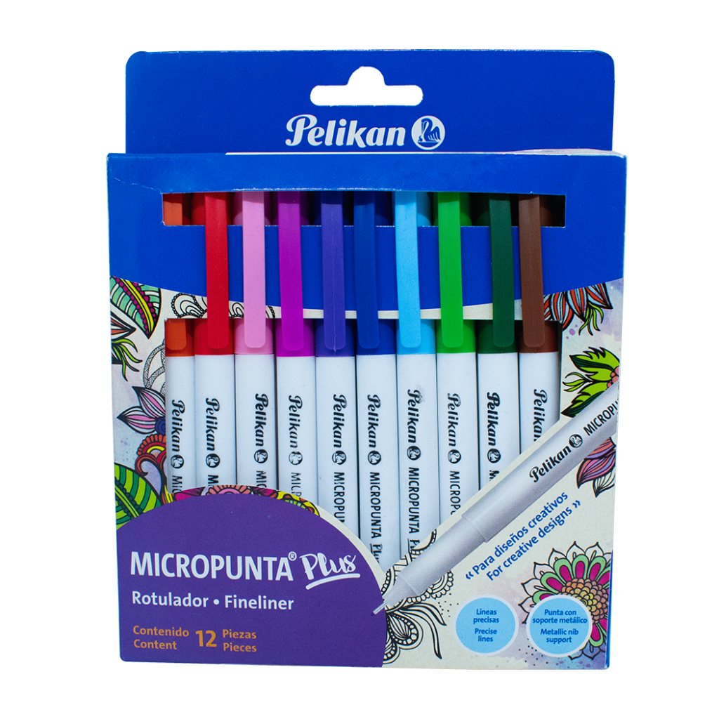 MARC FINE LINER X12 PELIKAN MICROPUNTA PLUS - SARI POPULAR